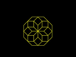 How to draw cool octagon shape using python.