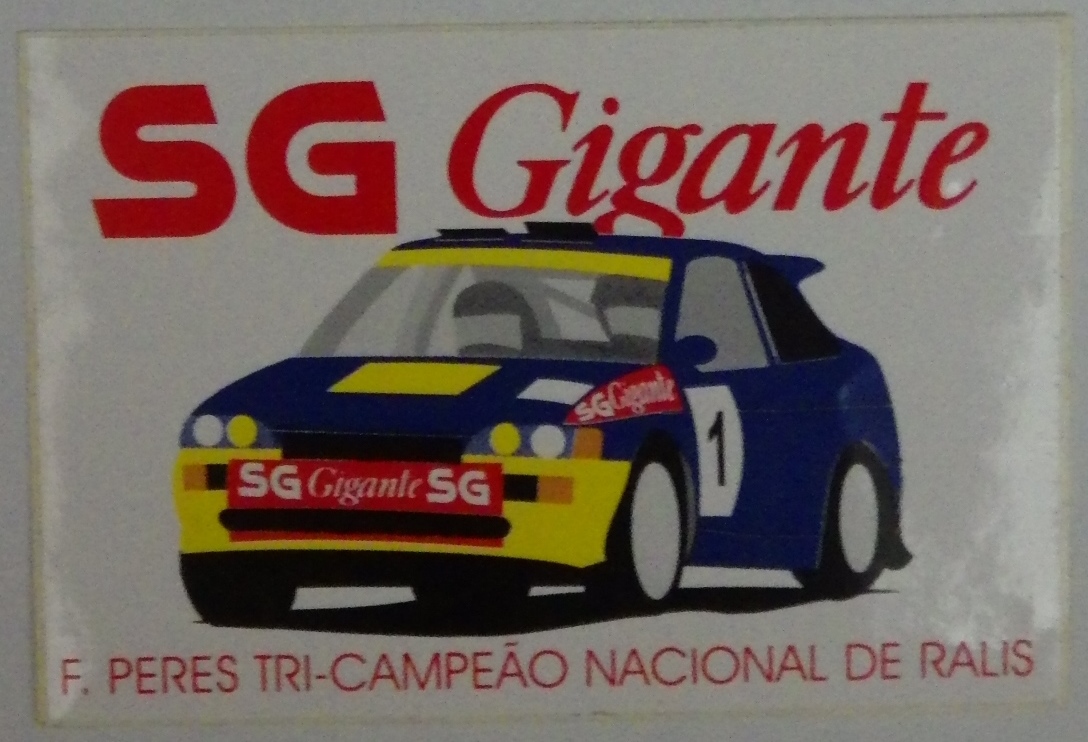 Marcas de Tabaco - Colecionismo: Autocolante: SG Gigante - F. Peres tri ...