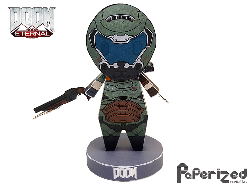 Doom Eternal: Doom Slayer Papercraft | Paperized Crafts