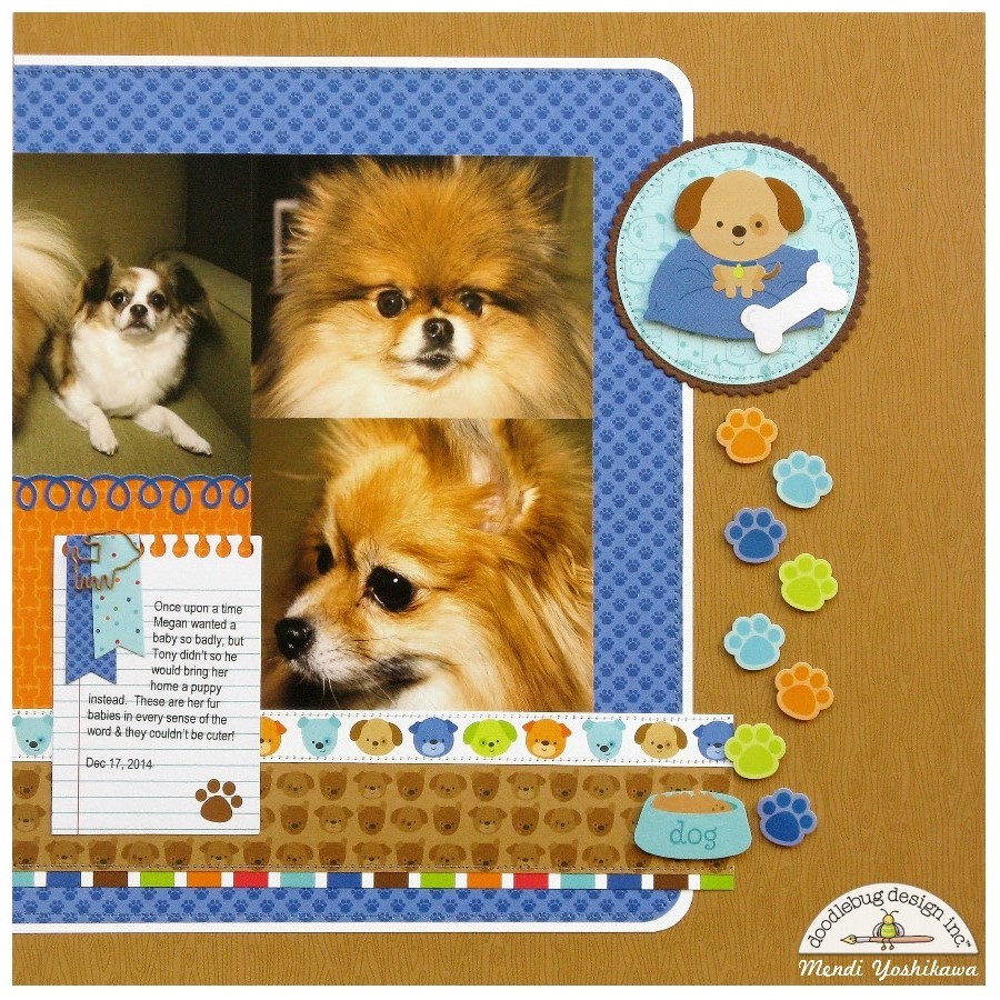 Doodlebug Design Inc Blog: Puppy Love Collection: 2-Page Fur Babies ...