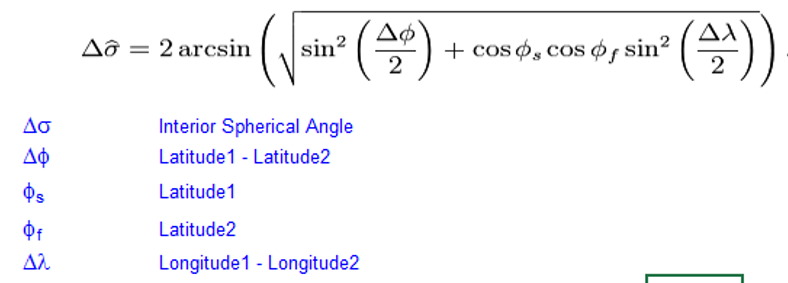 Haversine Formula Excel - Lopez