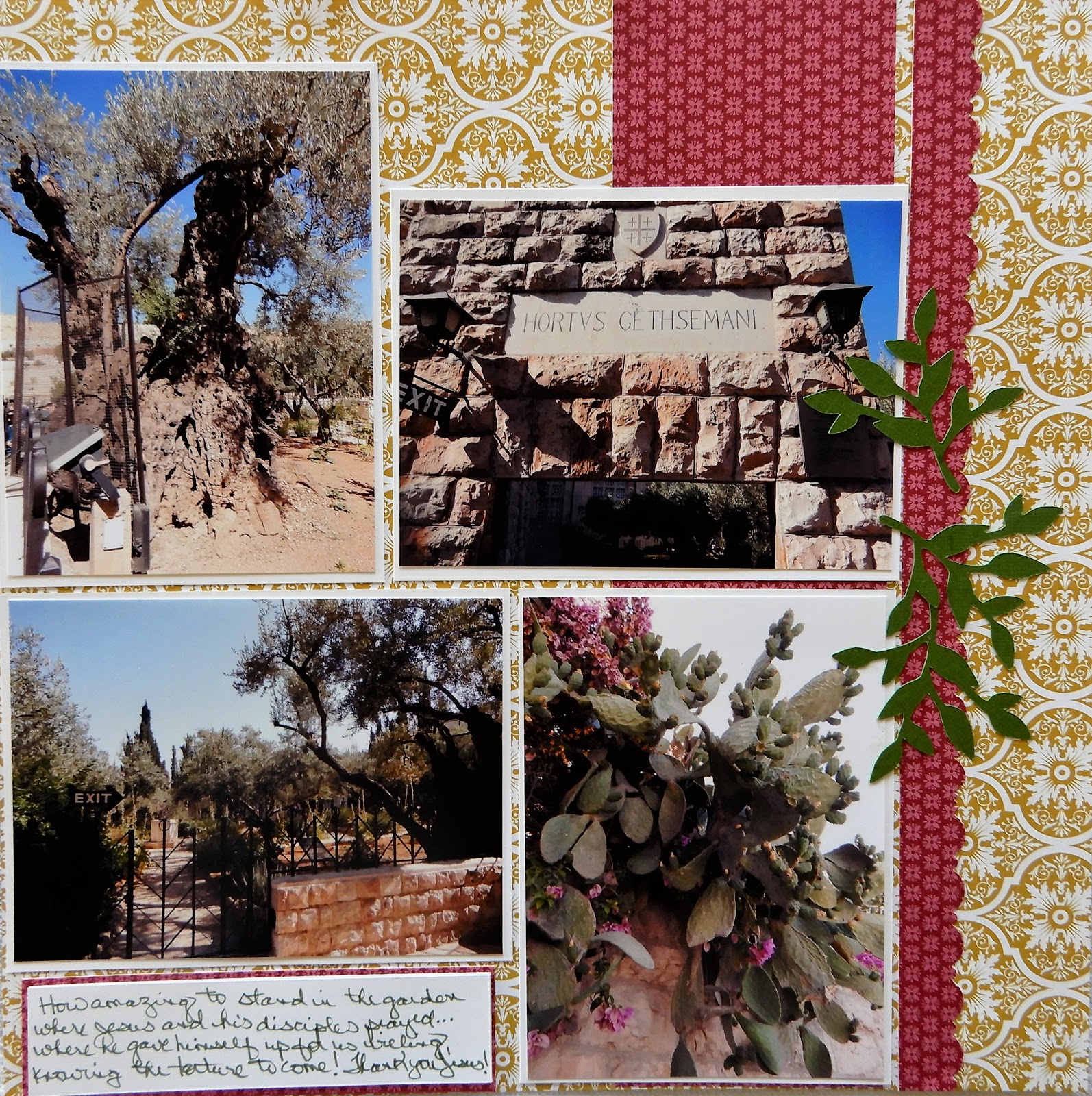 Random Memories: Two Page Scrapbook Layout - "In the Garden"