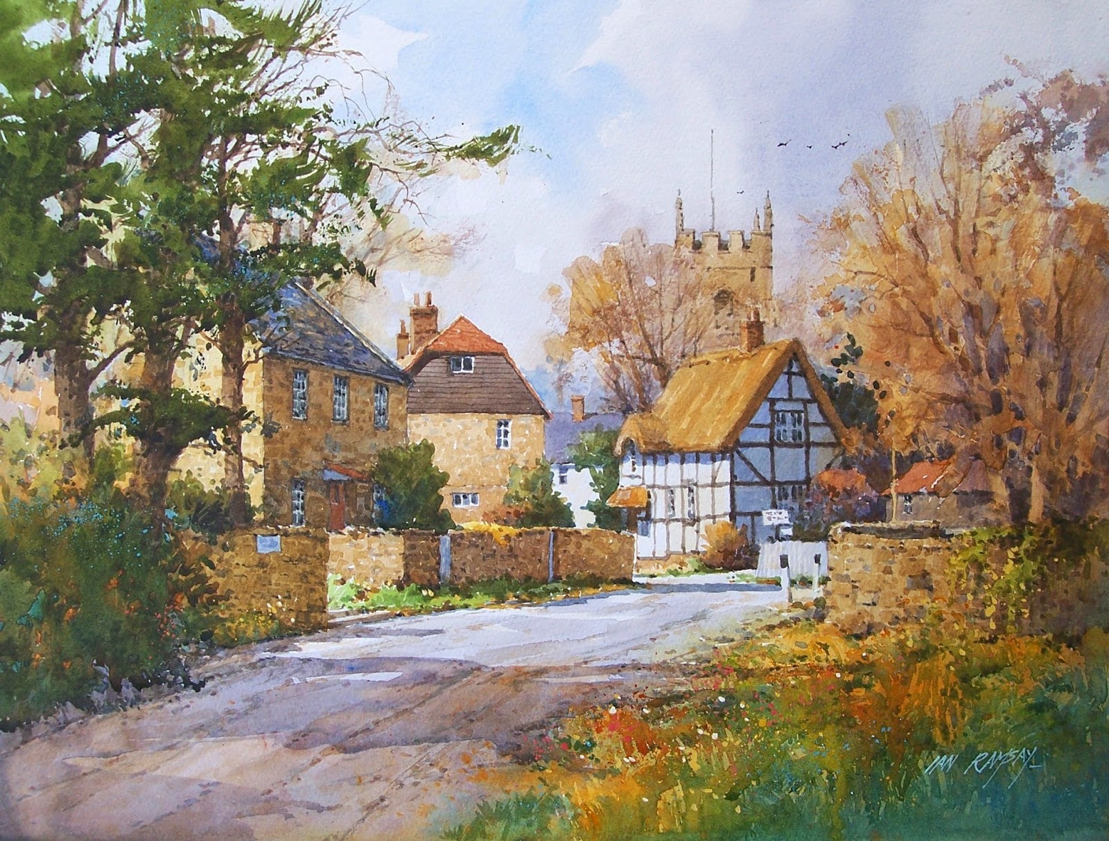 Beautiful Watercolors by Ian Ramsay - ArtPeople.Net