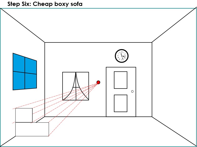 Studio Muses: Building a room in one-point perspective