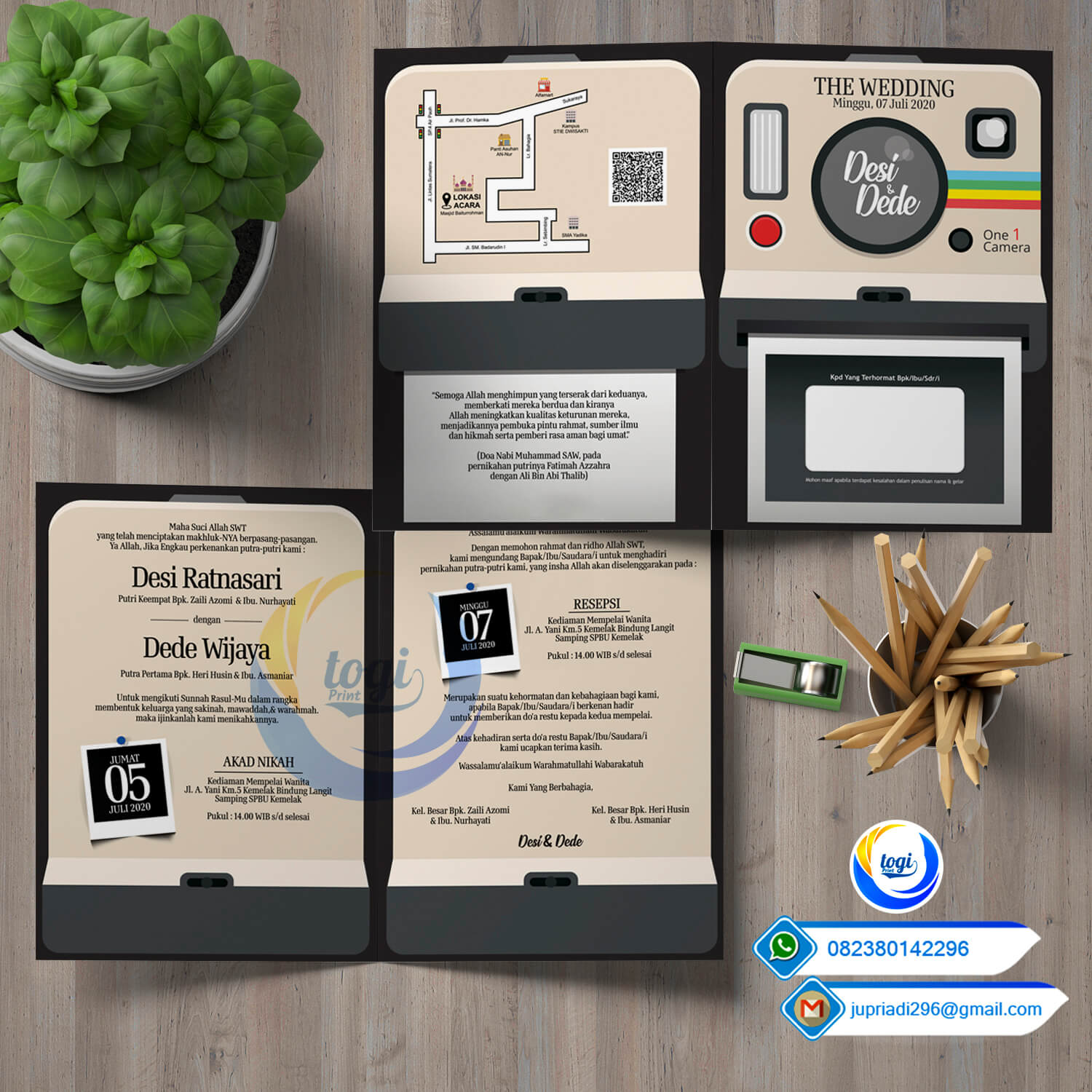100 Download Template Desain Undangan Pernikahan Custome Elegan Cdr ...