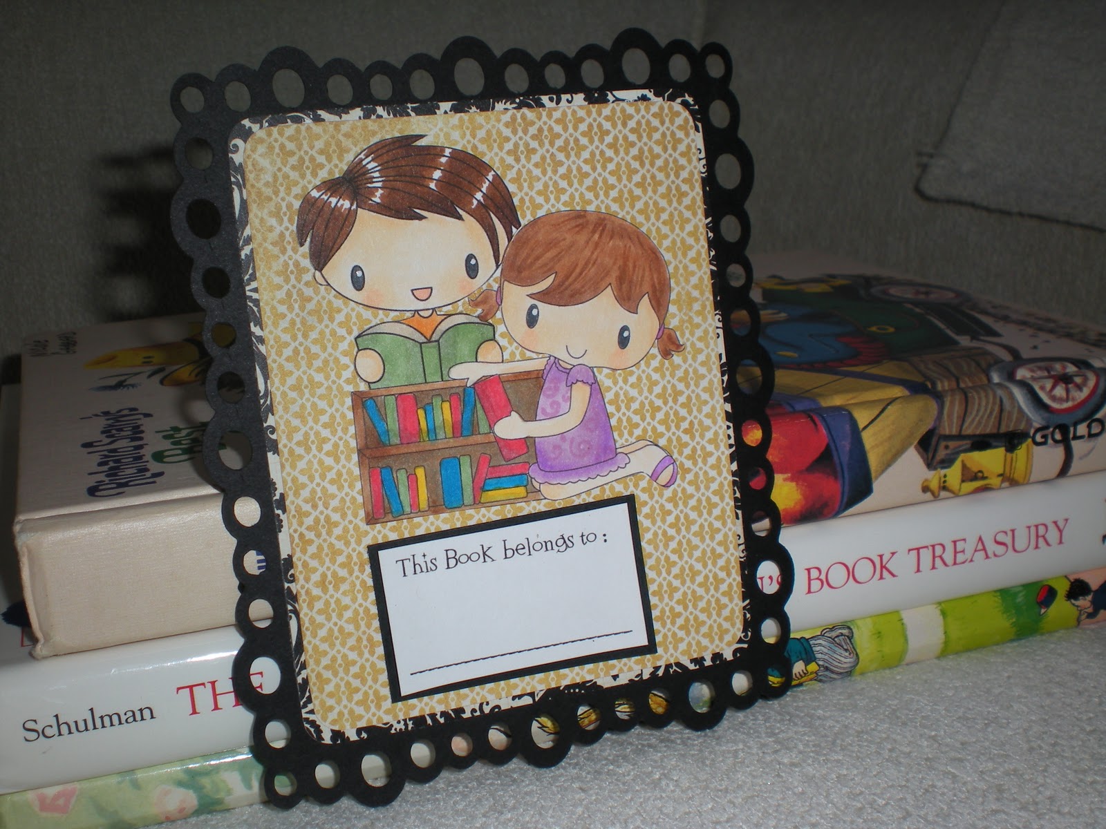Grandma Bonnie's Place: Book Name Plate- Digi My World style