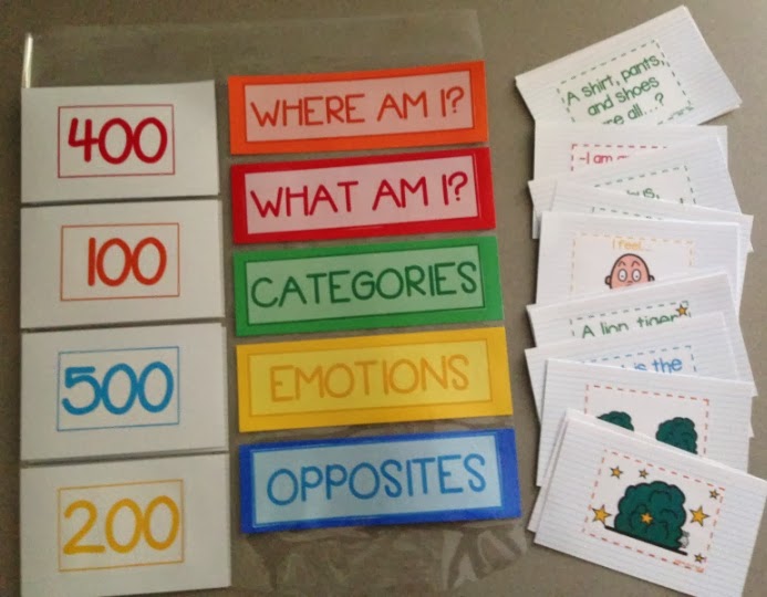 The 8th Word Wonder! Speech & Language Therapy Blog: Speech Jeopardy