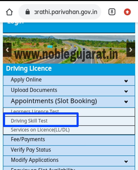 Learning Licence Slot Booking and Driving Licence Slot Booking (Skill ...
