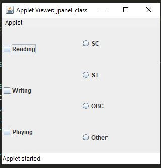 Milan Bakotra: Java Applets & Layout Managers