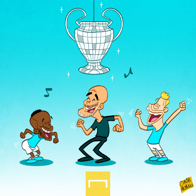 Omar Momani cartoons: Manchester City is back to Champions League