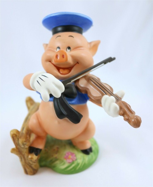 US$6.5 ONLY! WDCC The Three Little Pigs "Hey Diddle Diddle, I Play On ...