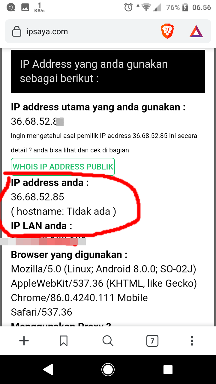 cara cek alamat ip address hp android dan laptop windows - Elinotes review