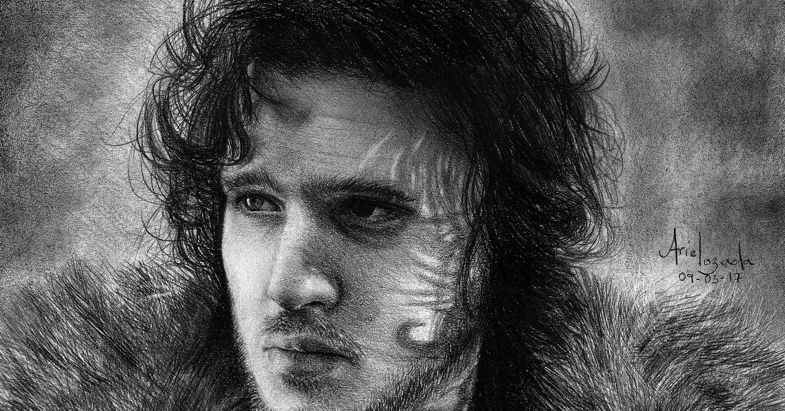 Mis Dibujos: Drawing of Jon Snow