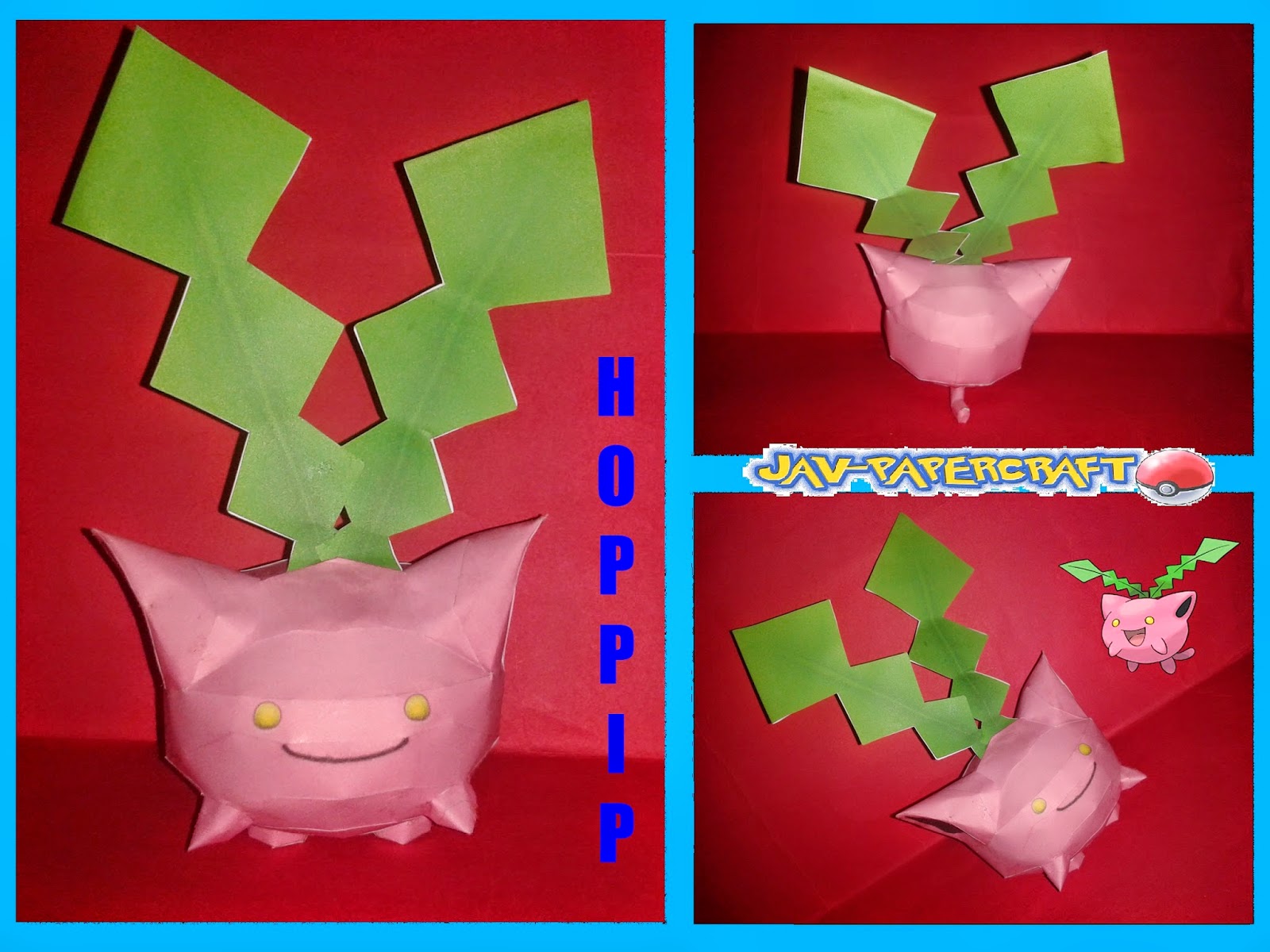 Hoppip Paper Model ~ Paperkraft.net - Free Papercraft, Paper Model ...