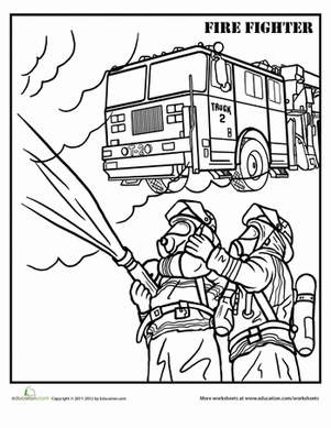 Fire Fighting Coloring Pages 2 ~ Coloring Pages