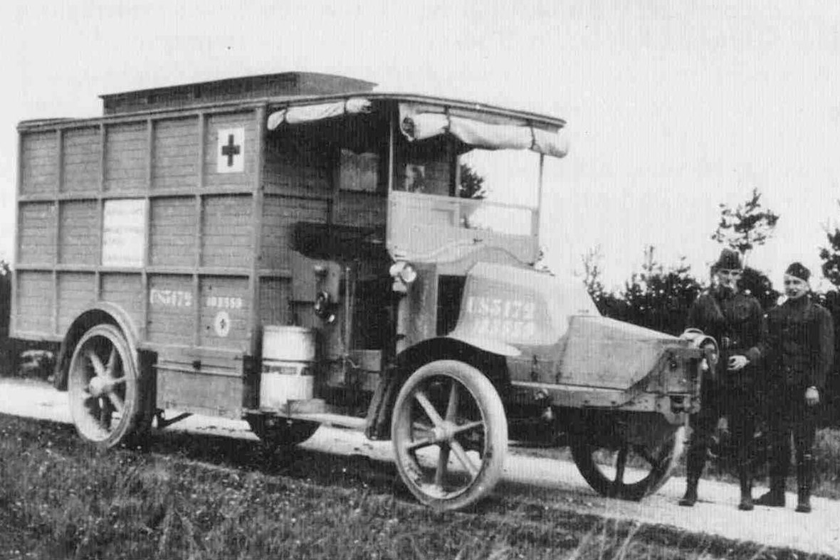 Just A Car Guy: Marie Curie at the wheel of one her mobile X-ray ...