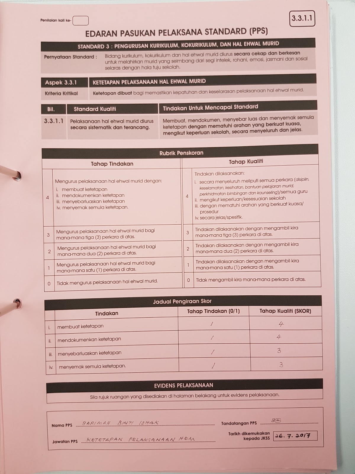 Lawatan Kerja: Sistem Fail skpmg2 Kaunseling dan HEM - GURU KAUNSELING ...