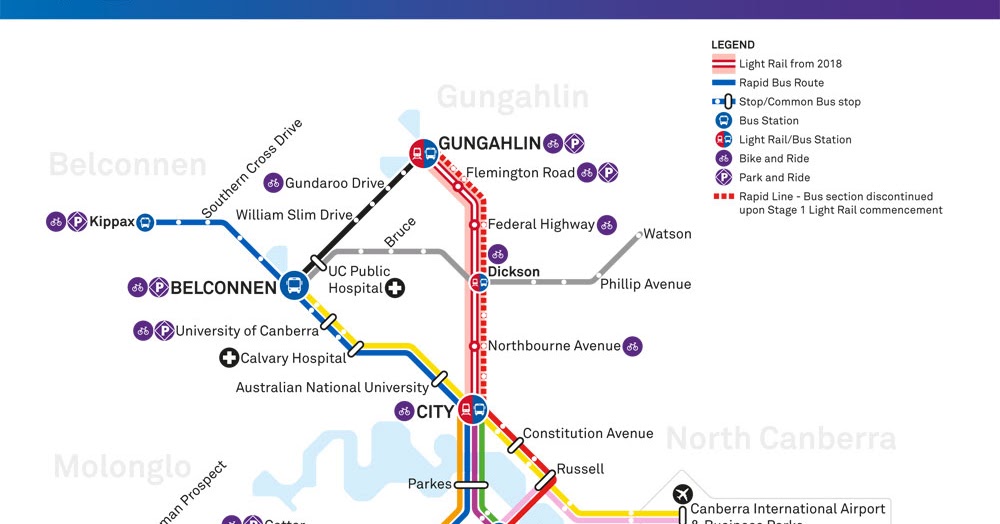 ACT Light Rail: ACT Government release new rapid bus routes and bus ...
