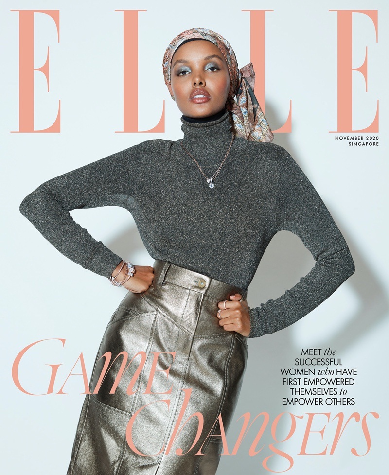 Últimas Tendencias: Halima Aden modela looks elegantes en ELLE Singapur