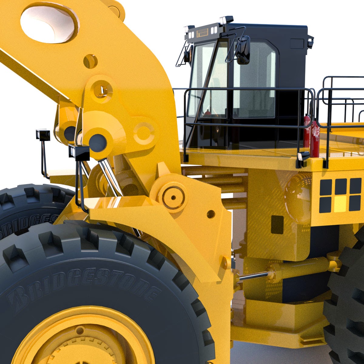 3D Custom Modelling: 3D Model Wheel Loader Caterpillar 994F