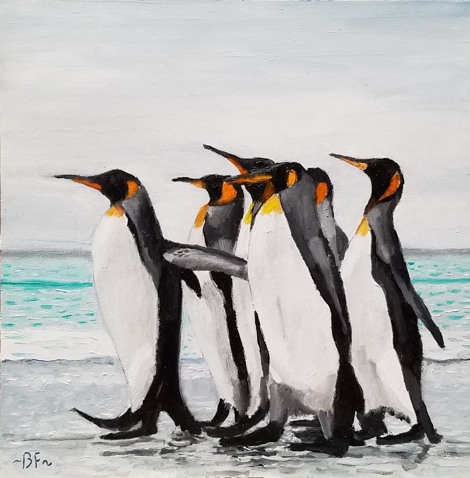 Felenchak Fine Art: Documenting My Art Journey: Penguins Everywhere!