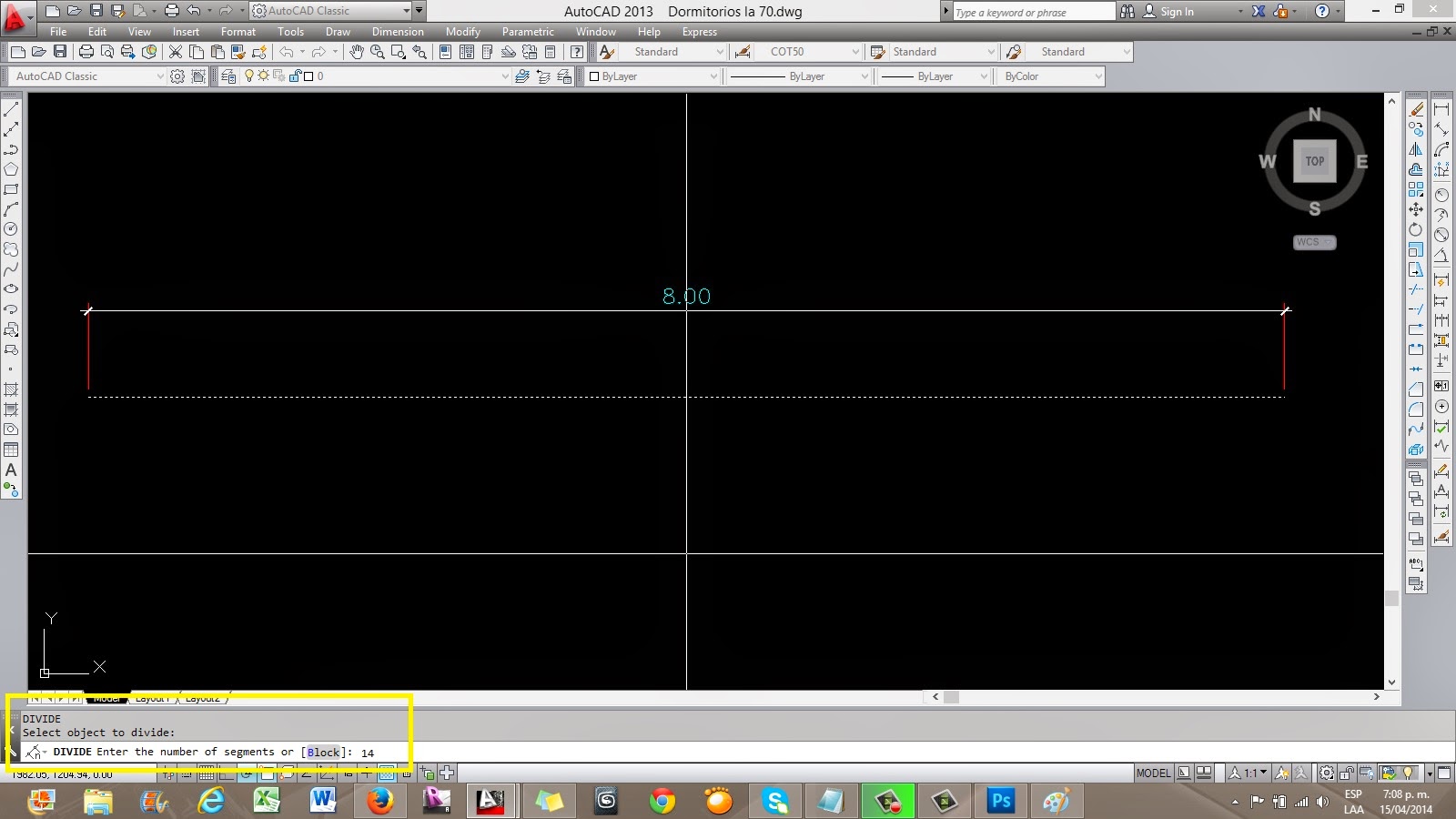 Como Dividir Una Linea En Partes Iguales En AutoCad DominarCad como-dividir-una-linea-en-partes-iguales-en-autocad-dominarcad
