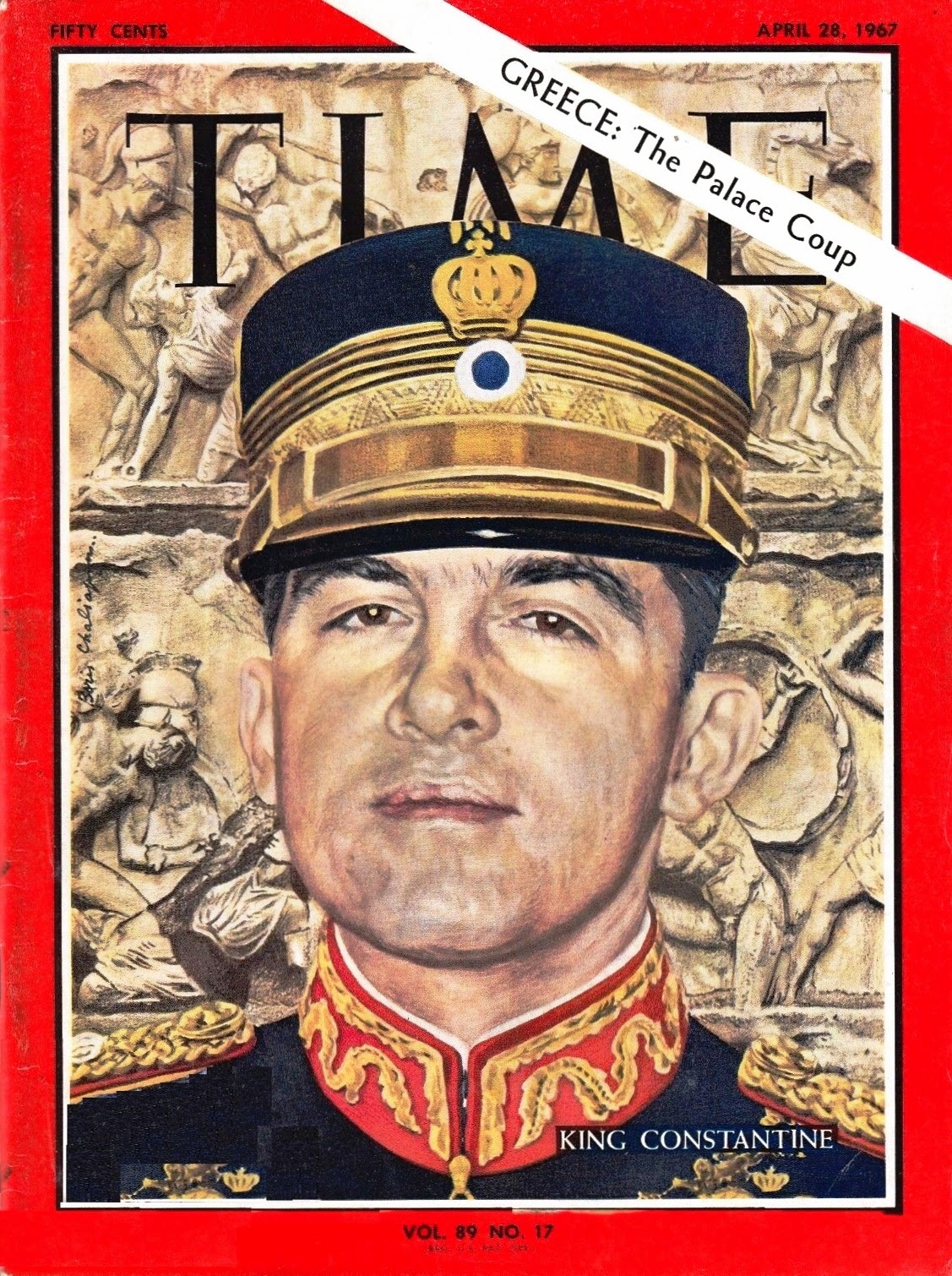 Ελληνικά Γραμματόσημα - Greek Stamps: Βασιλεύς Κωνσταντίνος Β' της ...