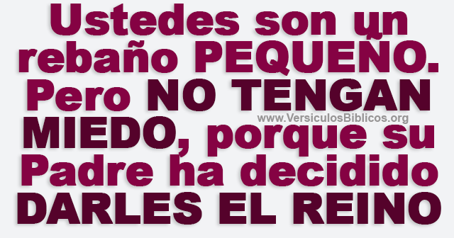 Lucas 12:32 - Versículos Bíblicos