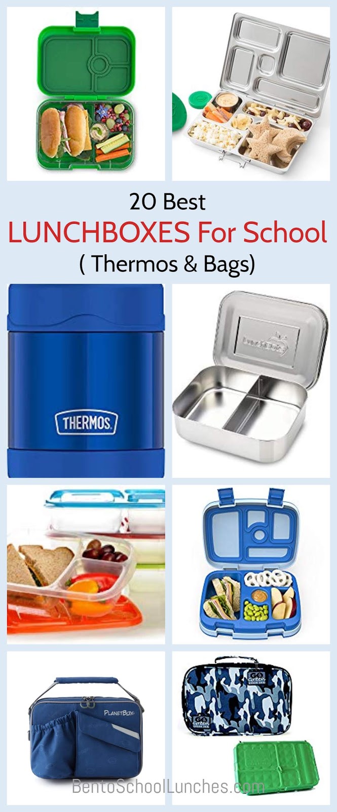 Bento School Lunches : 20 Best Lunch Boxes For School + Thermos and Bags