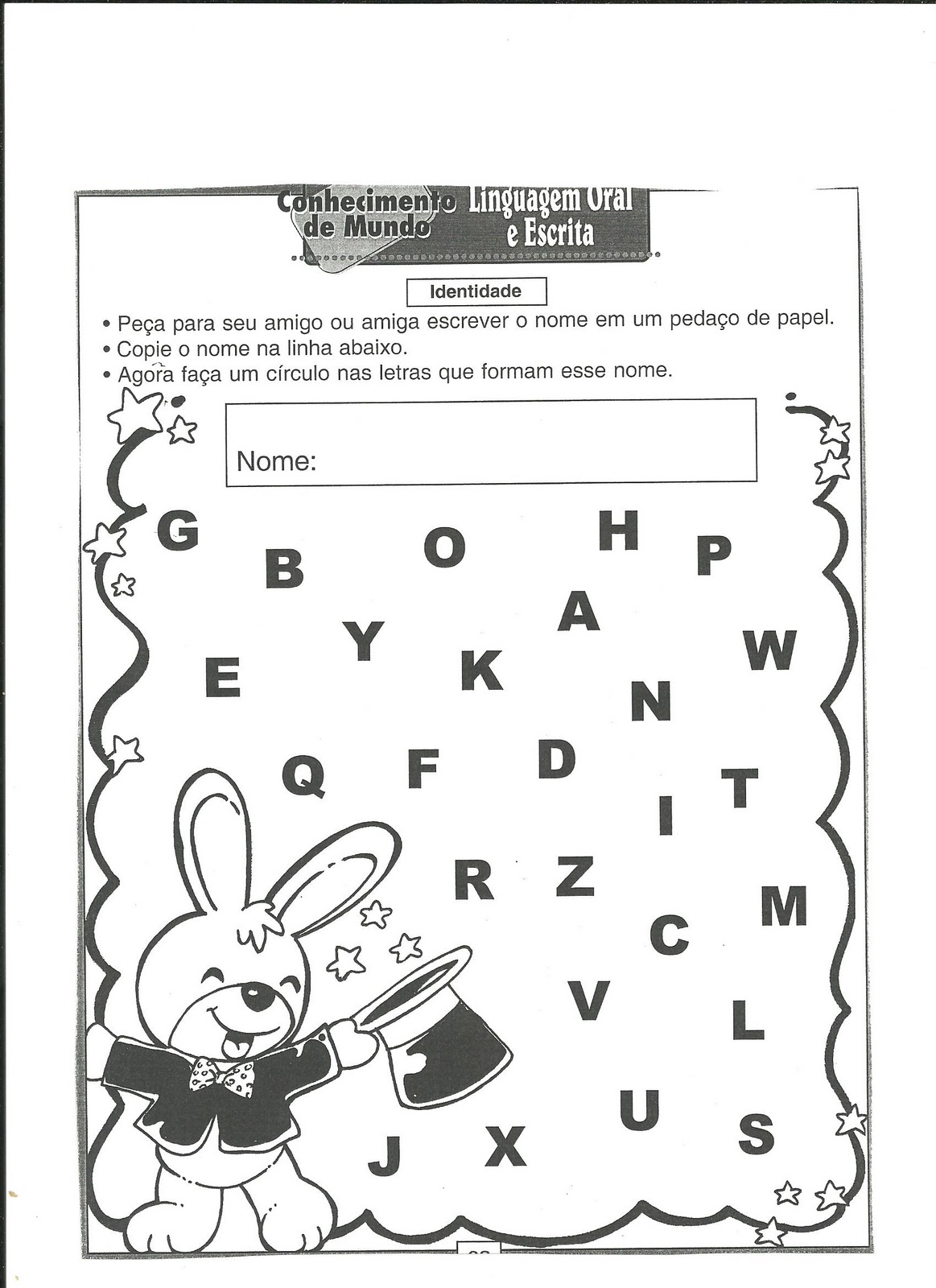 Arte de Educar: Atividade com o prenome