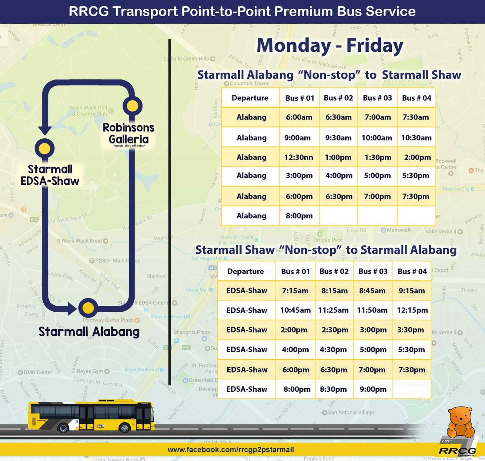 P2P from Greenbelt 1 Makati to Alabang Town Center