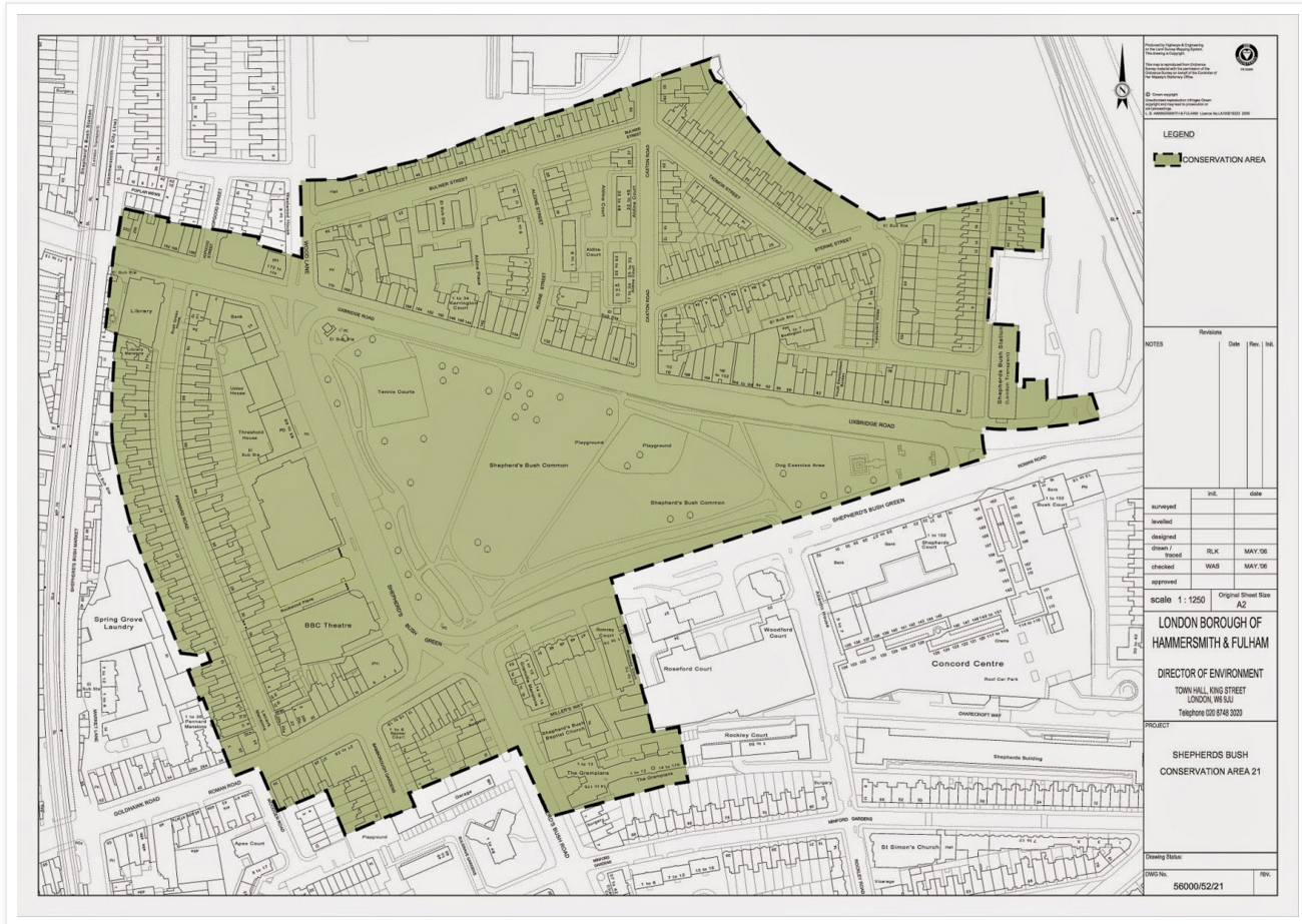 Shepherd's Bush Blog: What is The Shepherd's Bush Conservation Area?