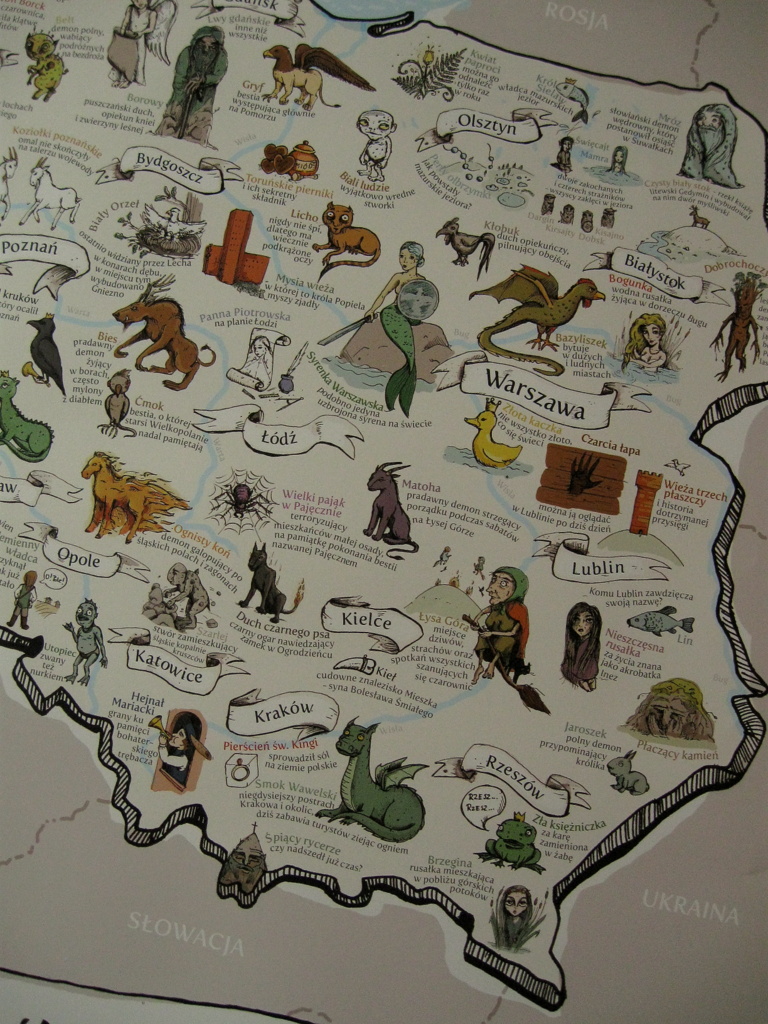 Baśnie i legendy polskie oraz Baśniowa Mapa Polski | Julia Orzech