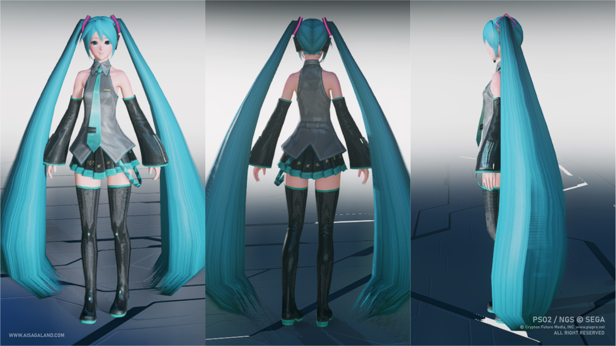 PSO2 NGS Character Creation - Hatsune Miku - Aisaga Land