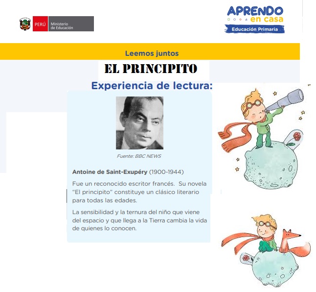 LECTURA DE LA SEMANA 20: EL PRINCIPITO