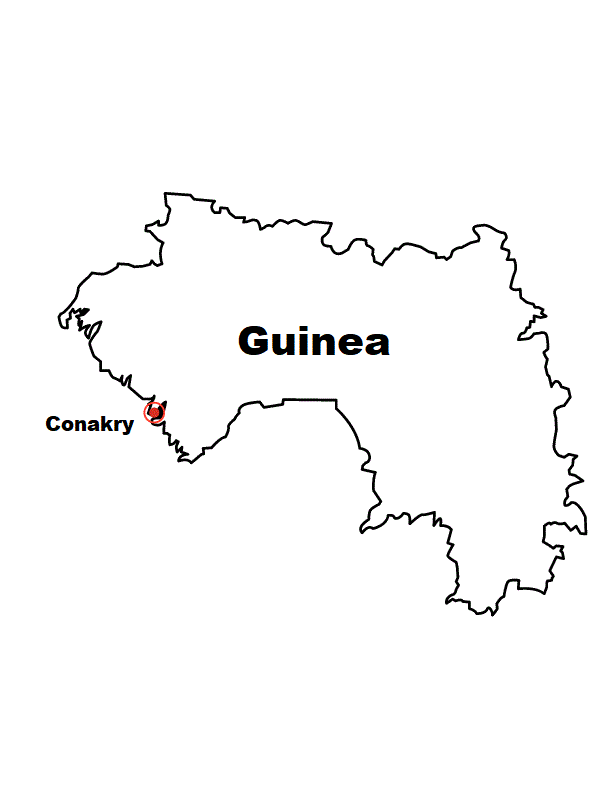 Blog de Biologia: Guinea Map Coloring Page