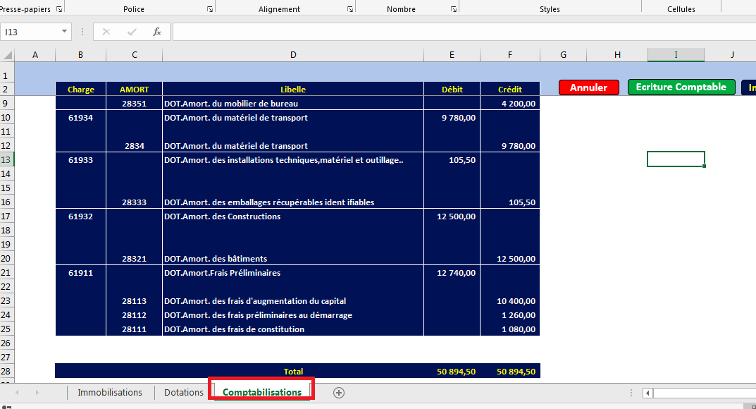 Ecriture comptable comptabilité