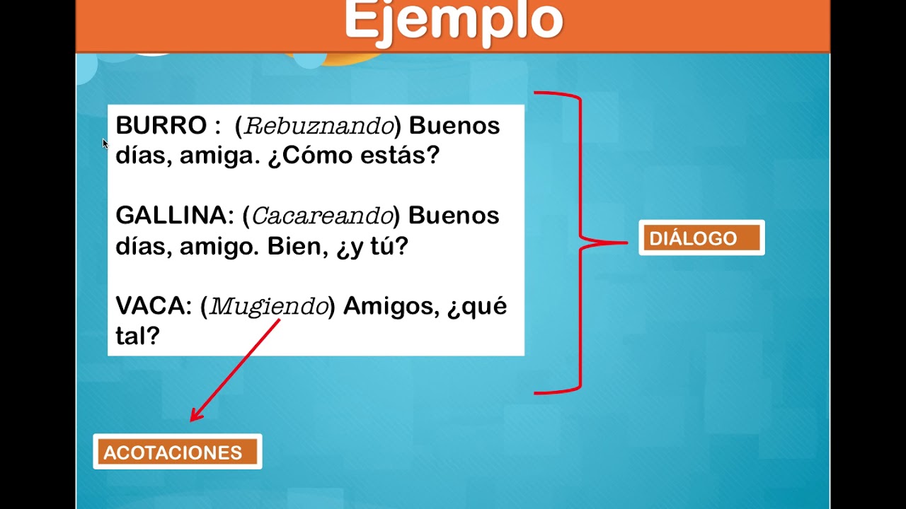 Quinto es guay!!: EL TEATRO: LAS ACOTACIONES