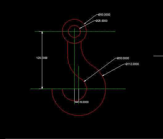step by step procedure to draw hook 2D drawing using AutoCAD ...