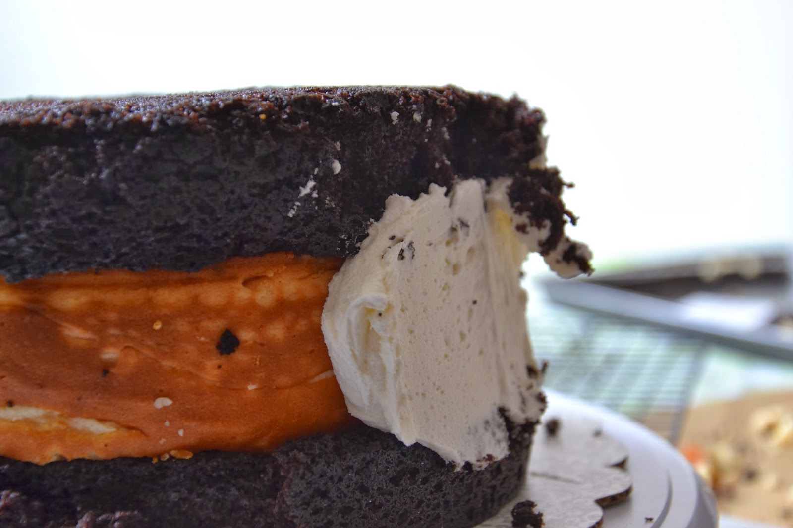 The Sugary Shrink: Chocolate Ruffled Cake