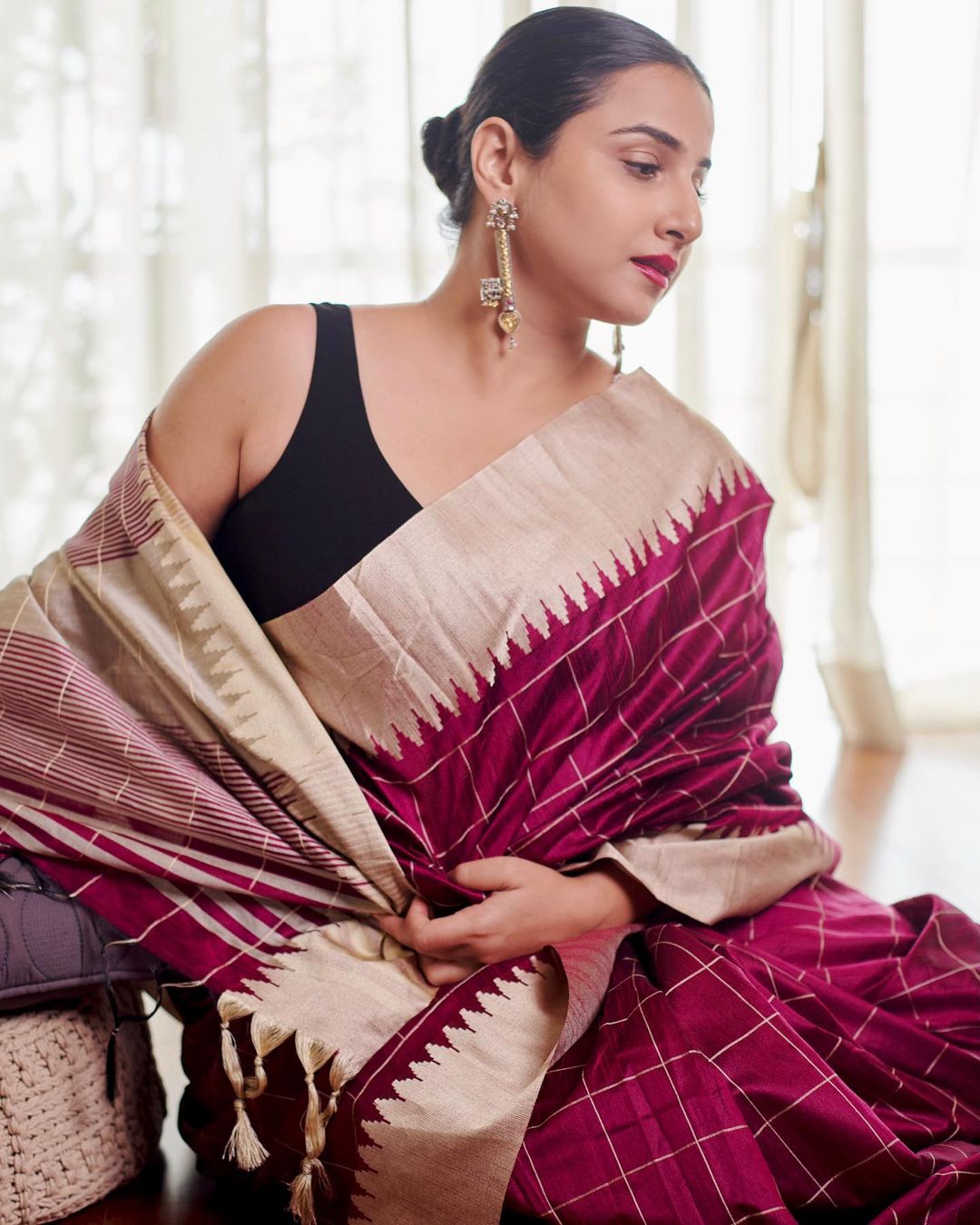 Vidya Balan in saree model photoshoot