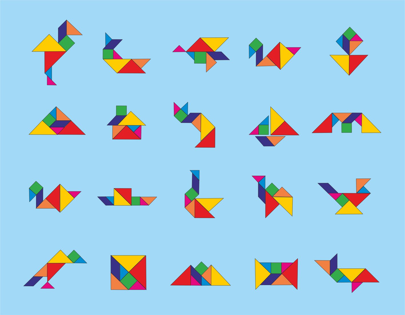 Geometría a base de Tangram