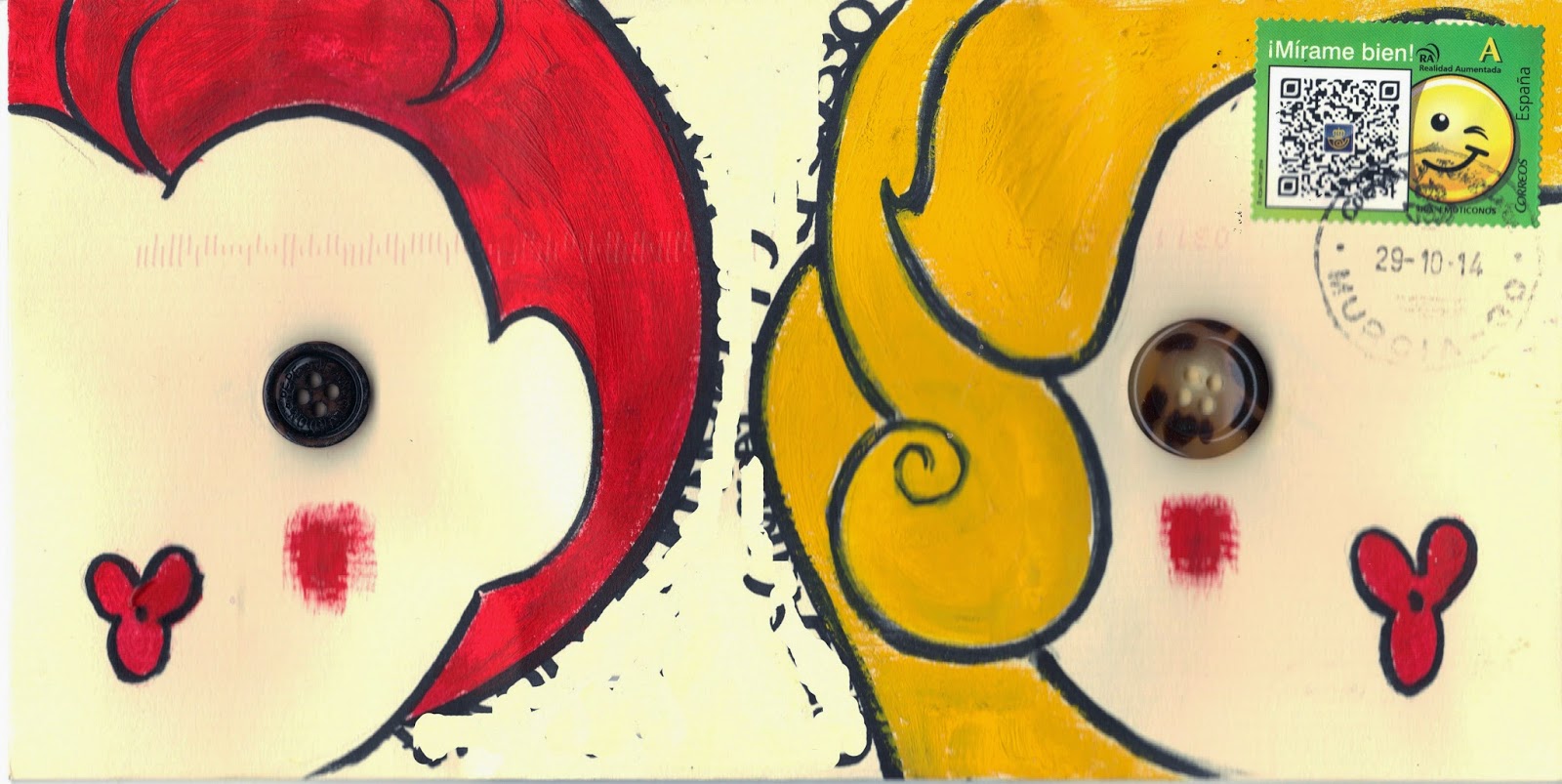 ARTE POSTAL ILUSTRACIÓN: Miss Spink & Miss Forcible