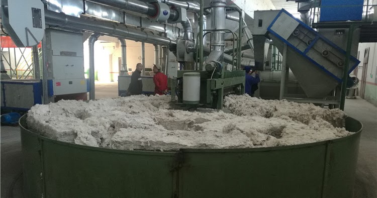 Textile waste recycling machine: Cotton waste/dropping/comber noil/card ...