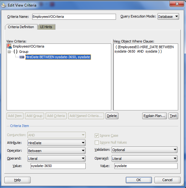 Adf Specialists Blog Adf View Object View Criteria Row With Sql Literal