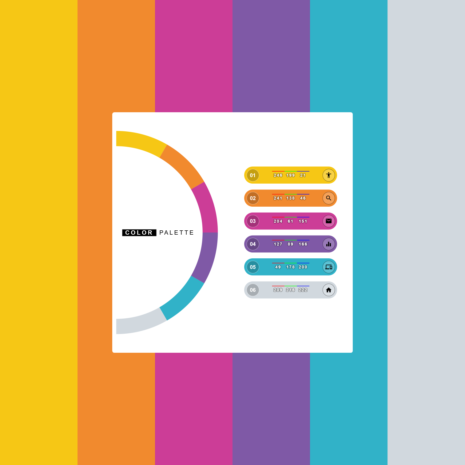 Color Palette 023 - PowerPoint Free