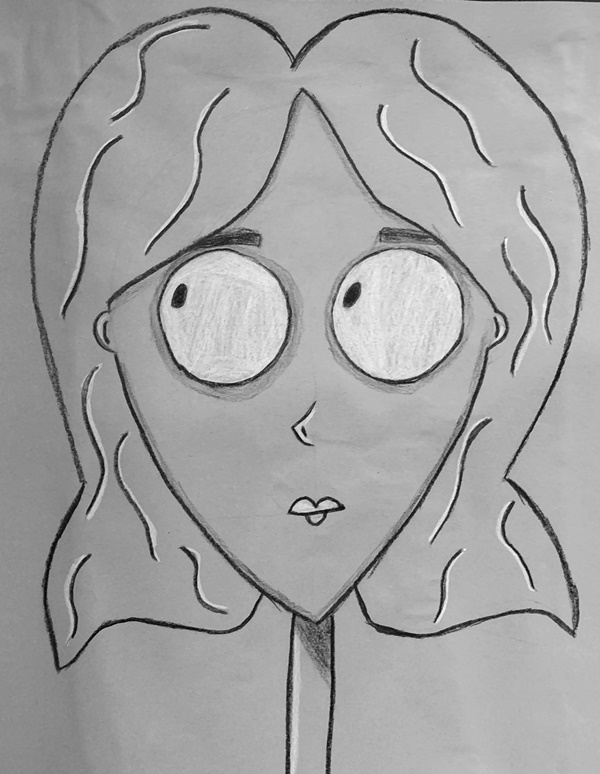 Self Portrait - Tim Burton Style | Art Chick Studio