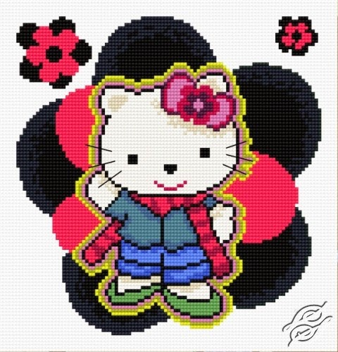 los gráficos del gato: HELLO KITTY FLORES