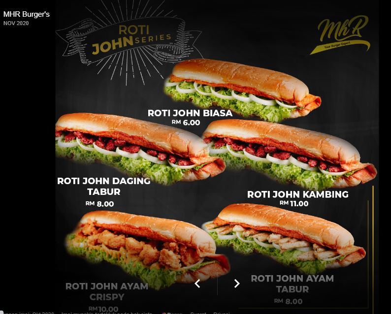 Roti John dan Chicken Chop Sedap di MHR Burger Restaurant Port Dickson ...