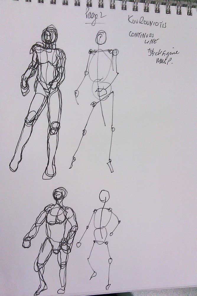 Dimitri Kourouniotis Portfolio with Storyboarding: Continuous Line and ...